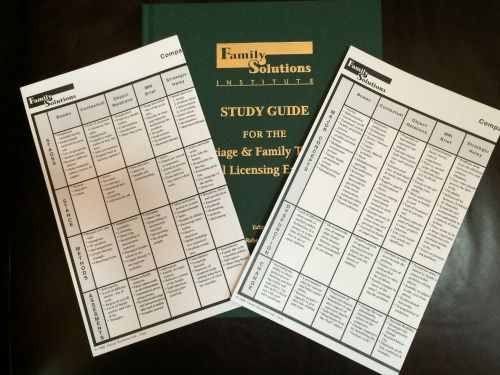 MFT Model Worksheets - Family Solutions Institute